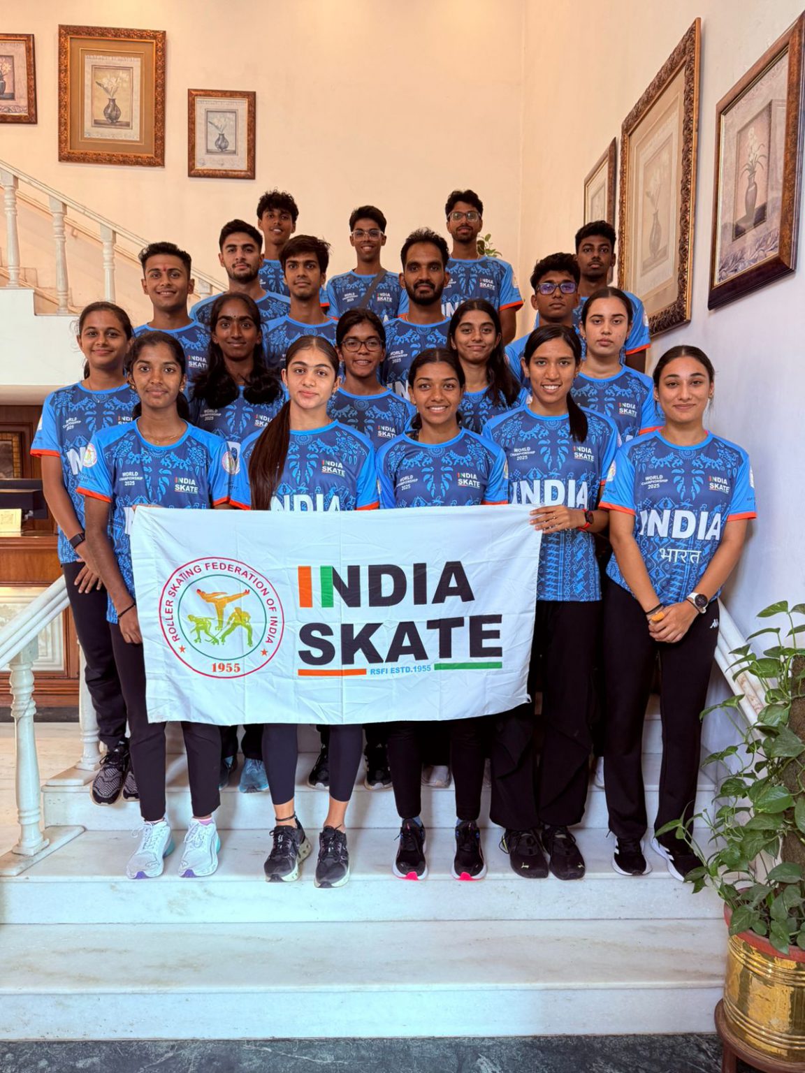 Departure of the Indian Speed Skating Team for the World Championships ...
